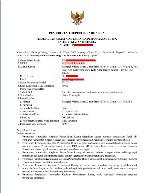 Jasa OSS se Indonesia: Jasa Proses PKKPR (PERSETUJUAN KESESUAIAN ...