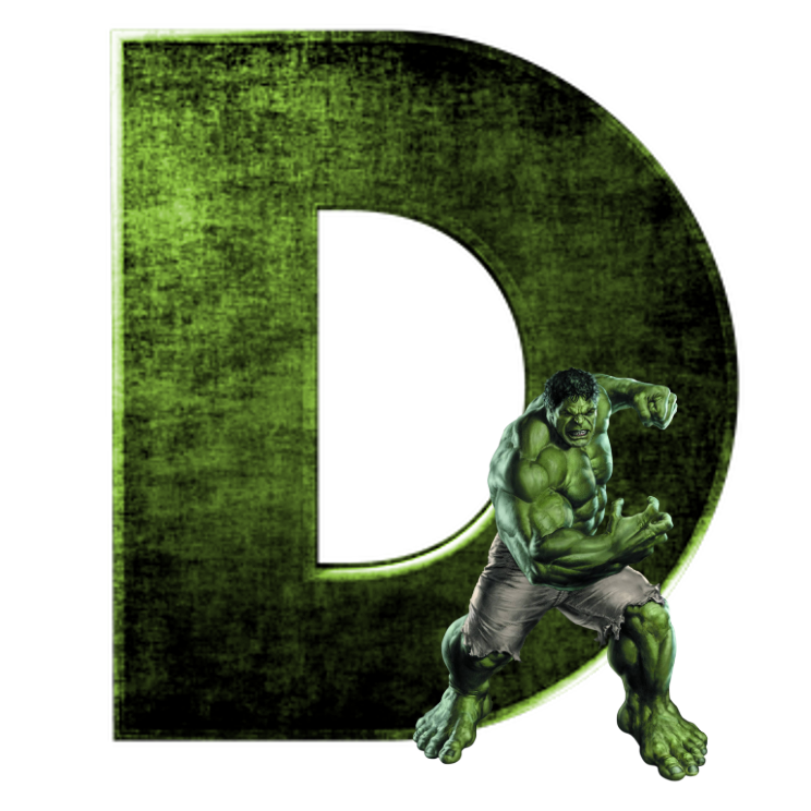 M. Michielin Alphabets: HULK ALPHABET, ALFABETO DO HULK PNG - #hulk