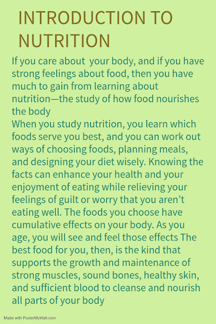 introduction to nutrition
