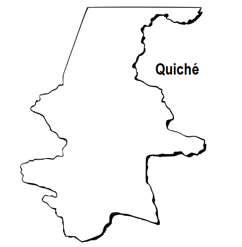 Blog de Biologia: Mapa del departamento de Quiché (Guatemala) para colorear