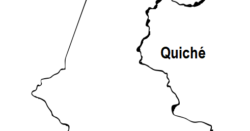 Blog de Biologia: Mapa del departamento de Quiché (Guatemala) para colorear