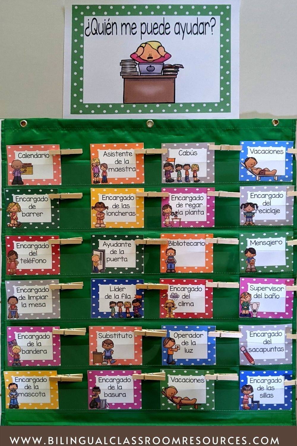 Why are Classroom Jobs important? Trabajos del salón | Bilingual ...