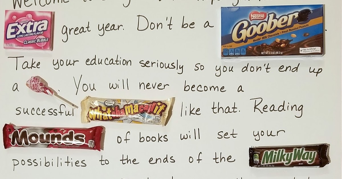 Savor The Days: First Day of School 2017-2018 (Candy Card)