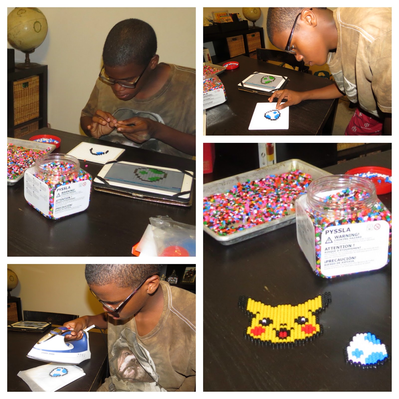 My Three Seeds of Joy Homeschool: Perler Beads Creations