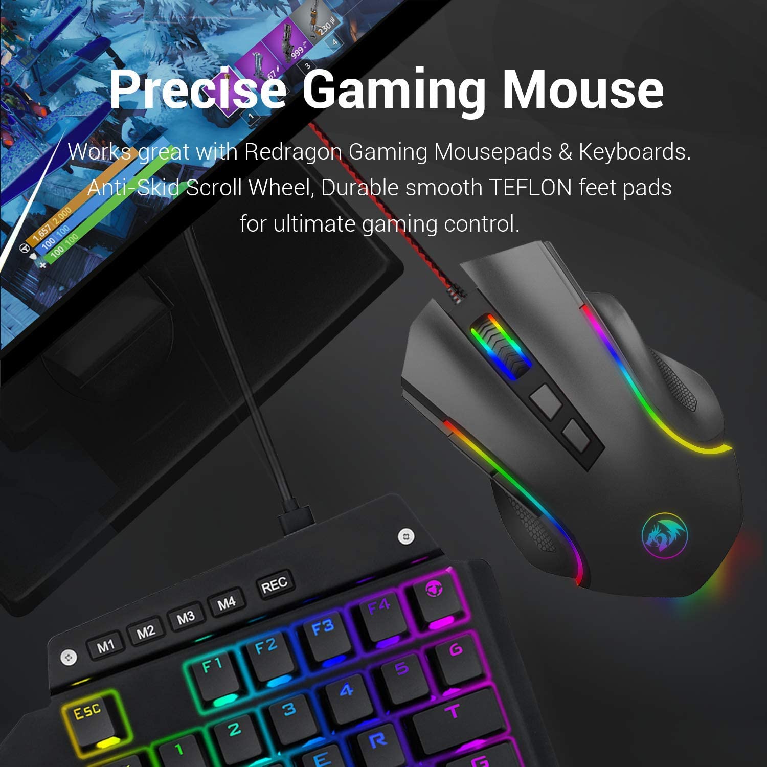 Redragon M602 RGB Wired Gaming Mouse Review: does it deliver?