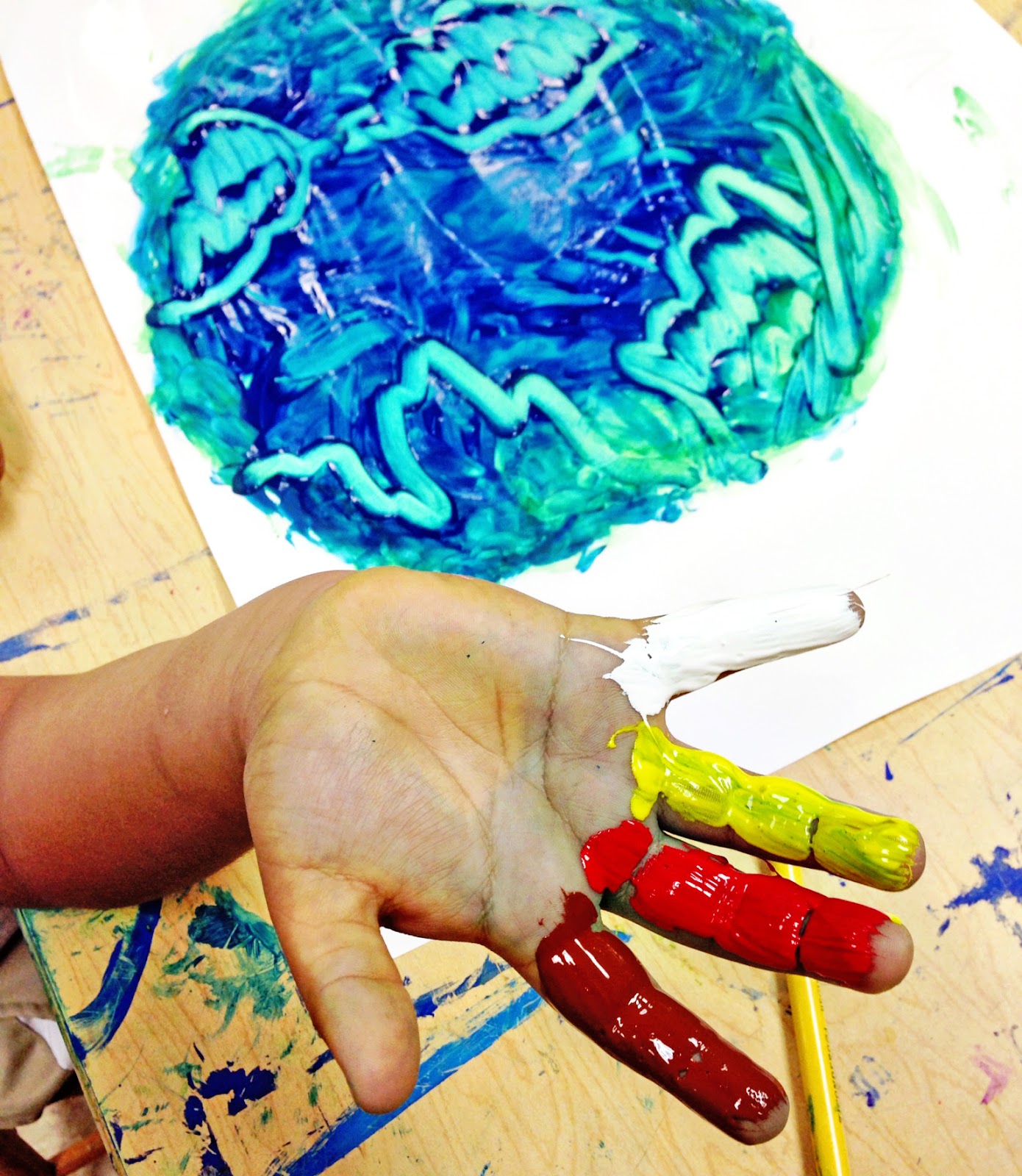 smART Class: Earth Day Finger Painting