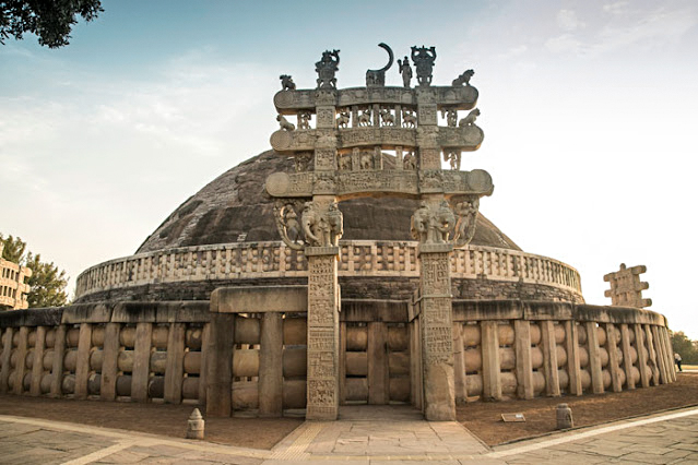 Sanchi stupa - the iconic UNESCO World Heritage Site in Madhya Pradesh