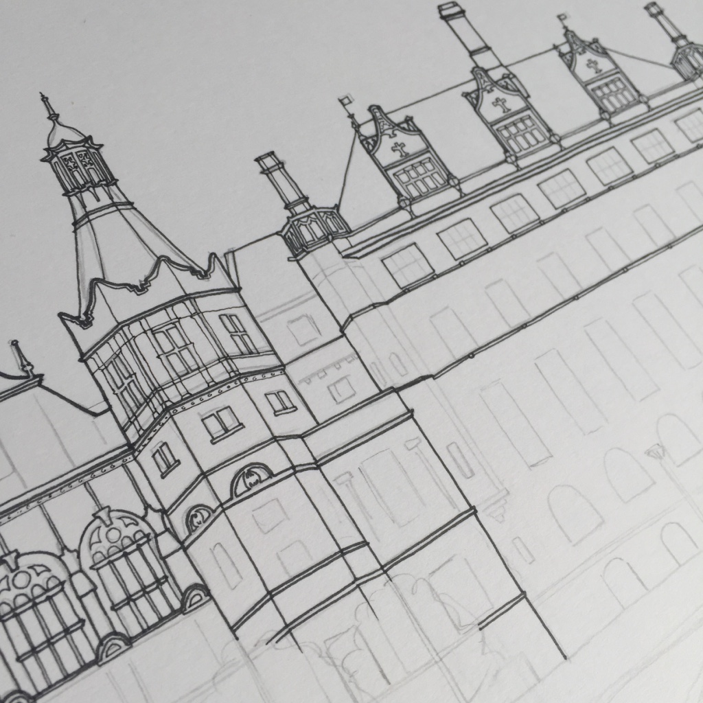 Josephine Dellow Illustration: Drawing Sheffield Town Hall