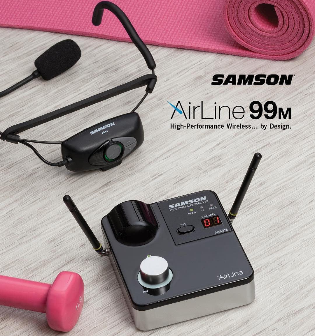 AH9/AR99M QE MICROFONO INALAMBRICO CINTILLO FITNESS SAMSON | CANAL ...