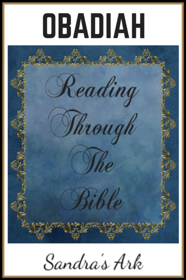 Sandra's Ark: Reading Through the Bible - OBADIAH