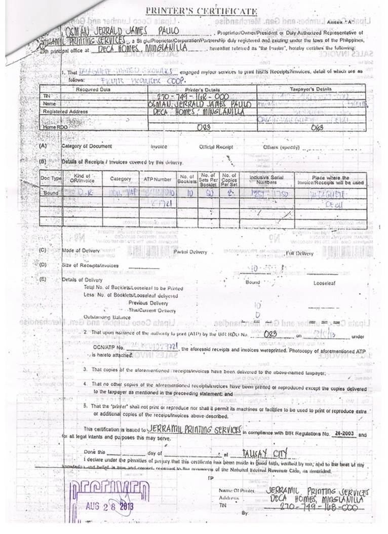 bir form 0605 - philippin news collections
