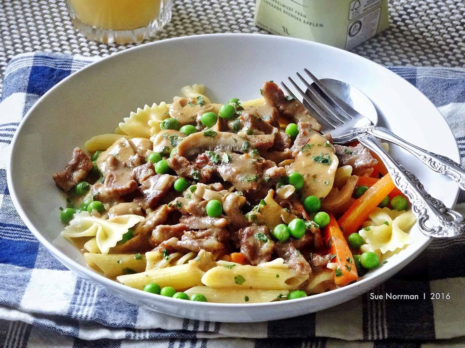 DAGING STROGANOFF SAMA PASTA ~ Swesia's Journey