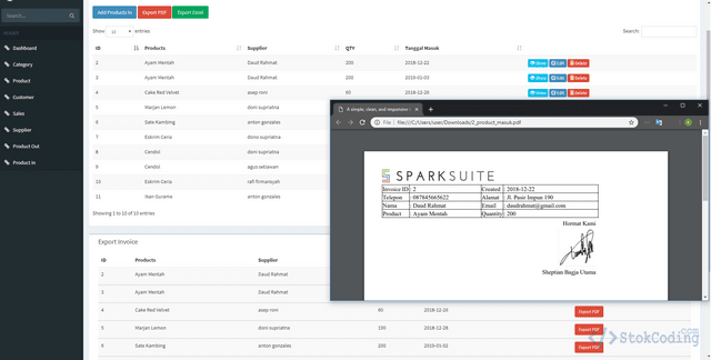 Aplikasi Inventory Stok Berbasis Web (Laravel) – StokCoding.com