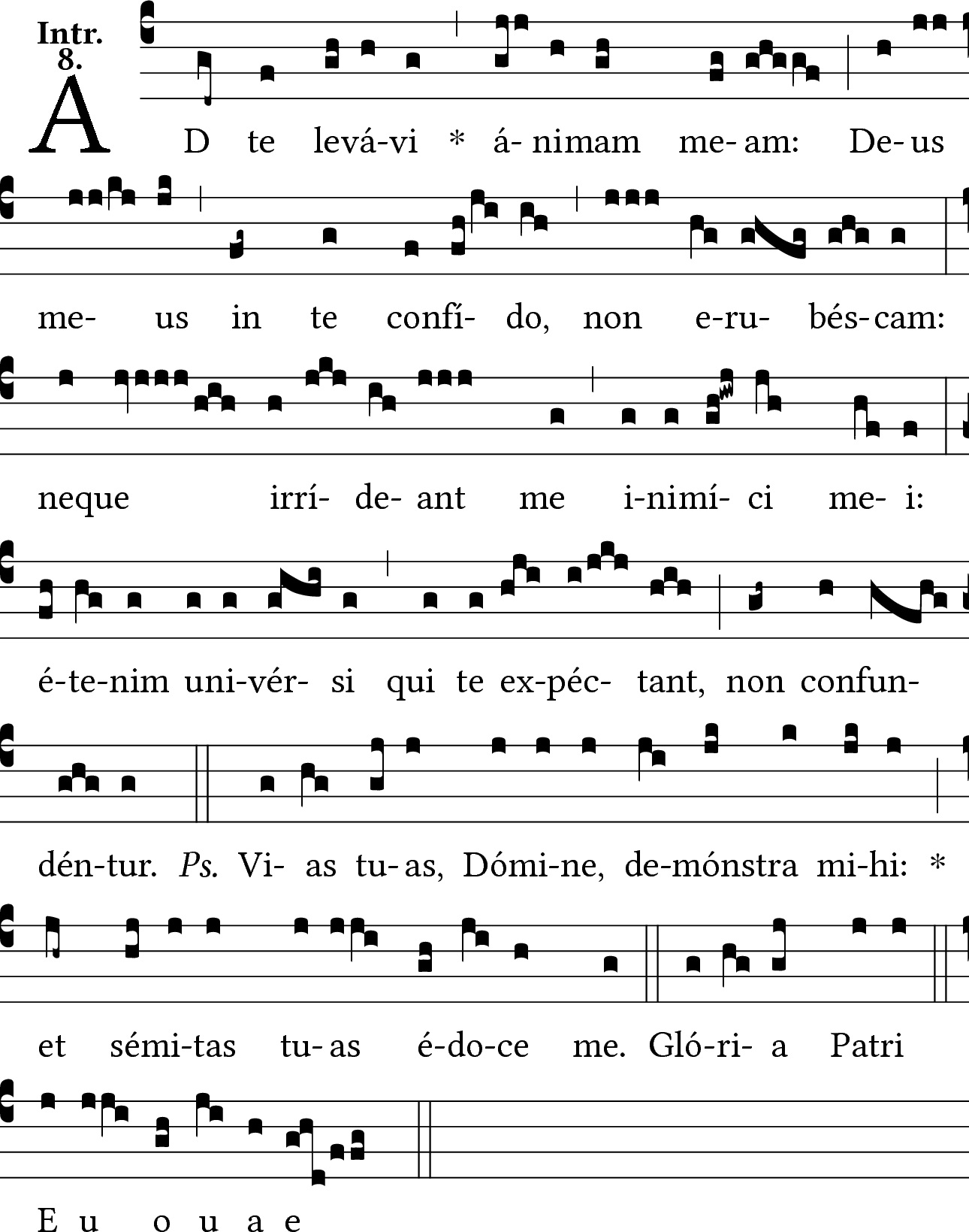 euouae: Ad te levavi