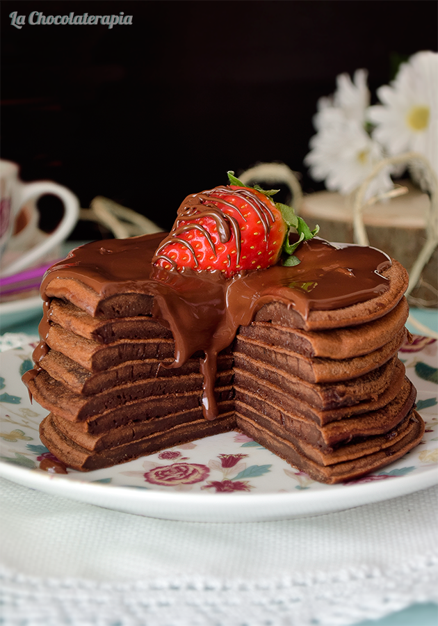 Pancakes de chocolate y café (Sin gluten) — La chocolaterapia