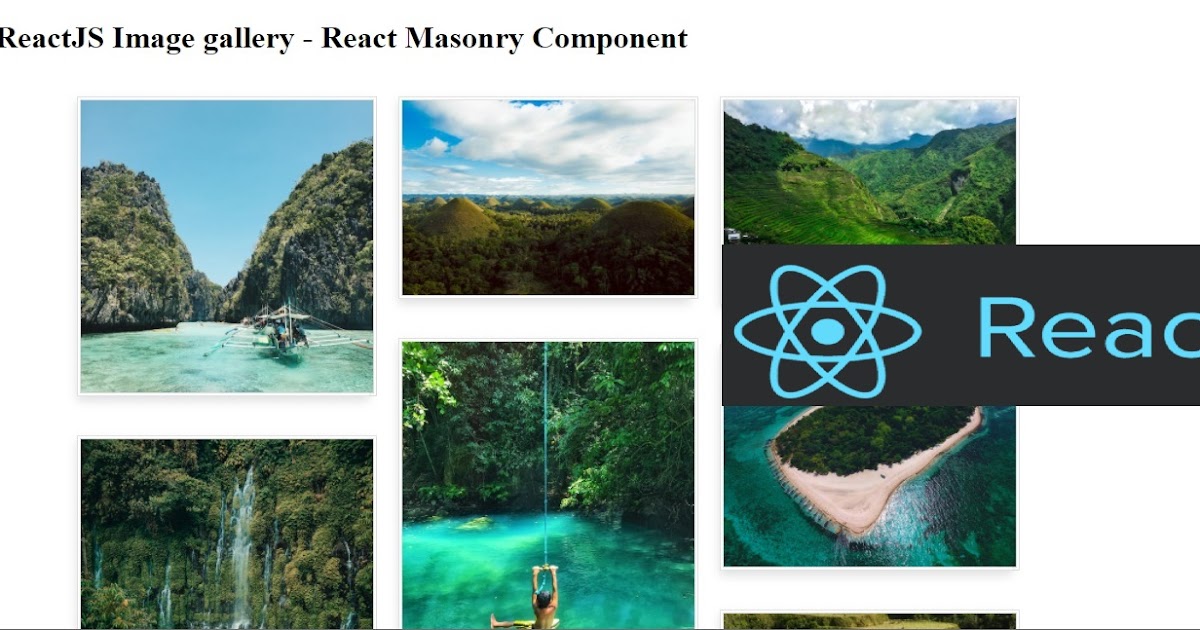 Reactjs Image Gallery React Masonry Component Tutorial101