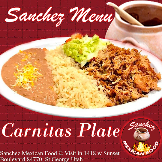 Menu ~ Sanchez Mexican Food