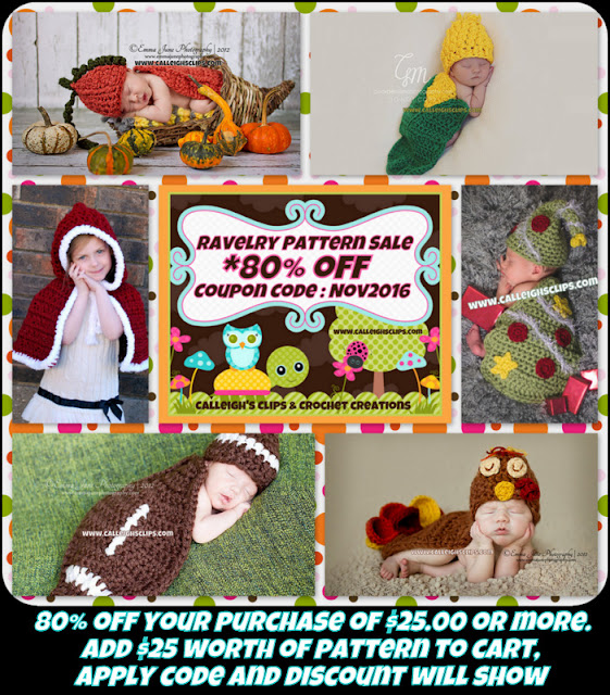 Calleigh's Clips & Crochet Creations: Happy November