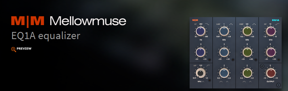 Pelota de Playa Records: Plugins Gratis! EQ1A Ecualizador estilo análogo de Mellowmuse.