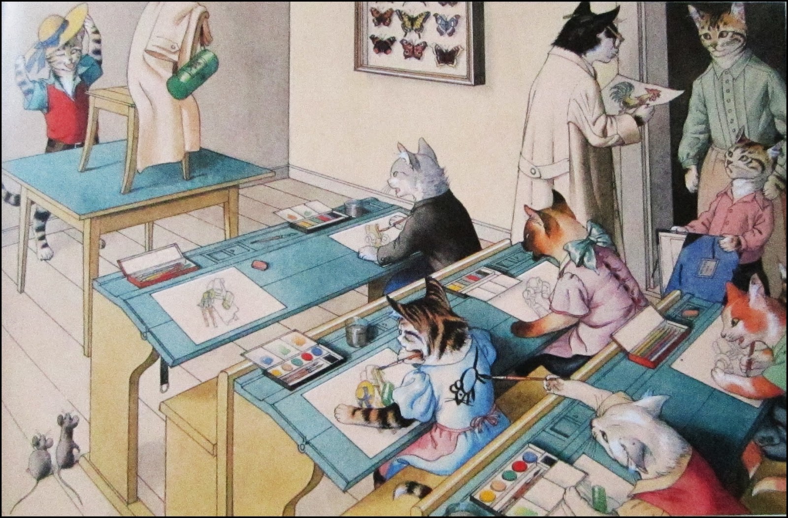 Hilltop Hausfrau: Cats at School