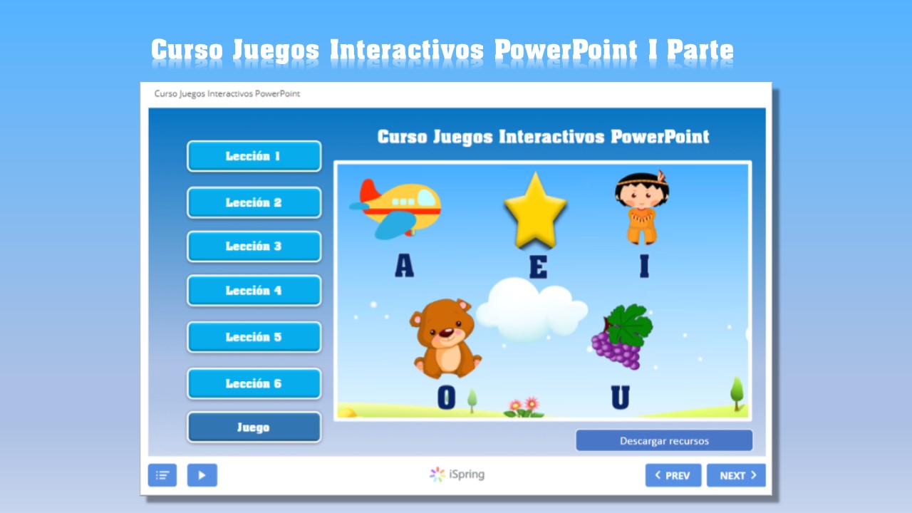 Descarga Curso Juegos Interactivos con PowerPoint