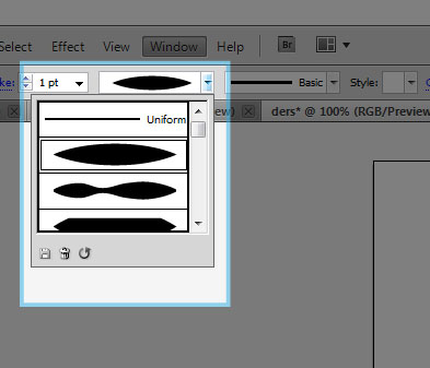 yaratıcı illustrator dersleri: WIDTH TOOL (Shift+W)