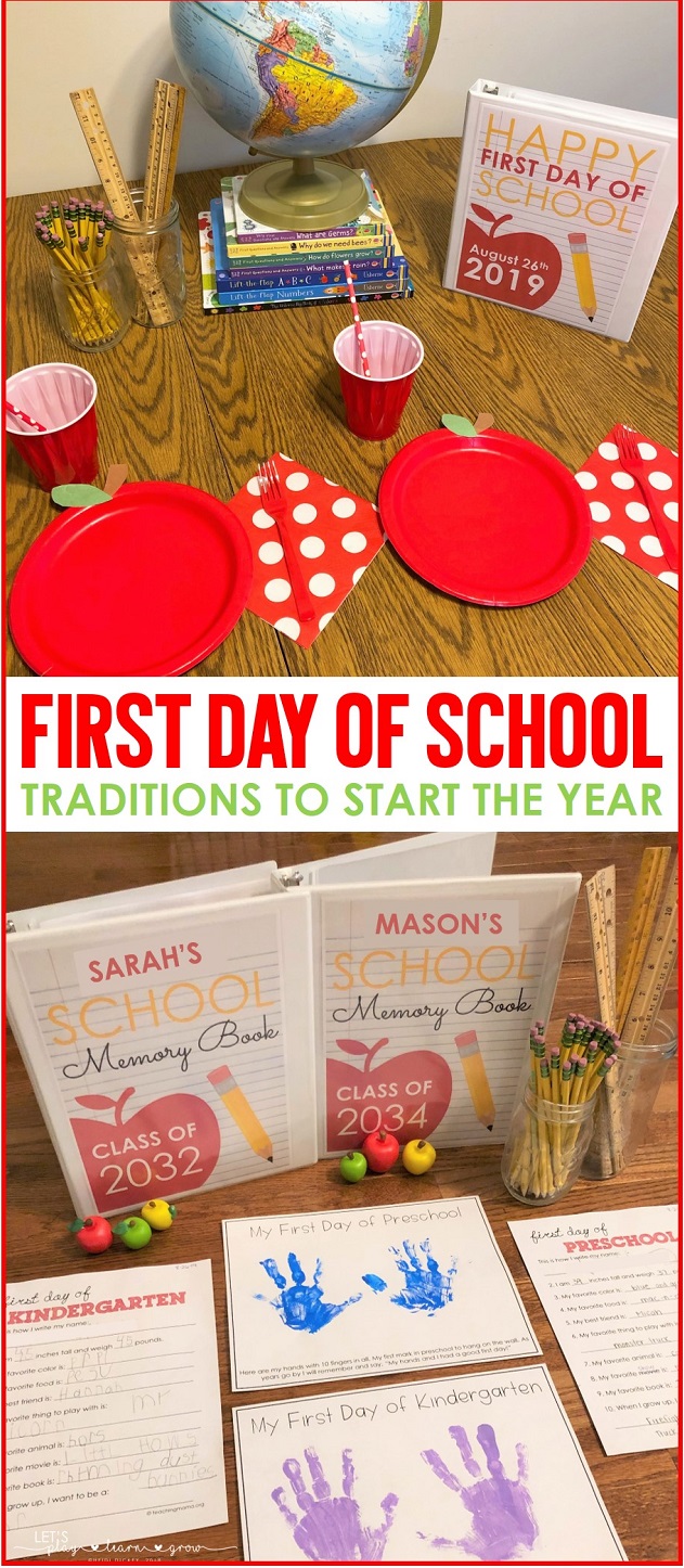 First Day of School Traditions | Lets Play.Learn.Grow