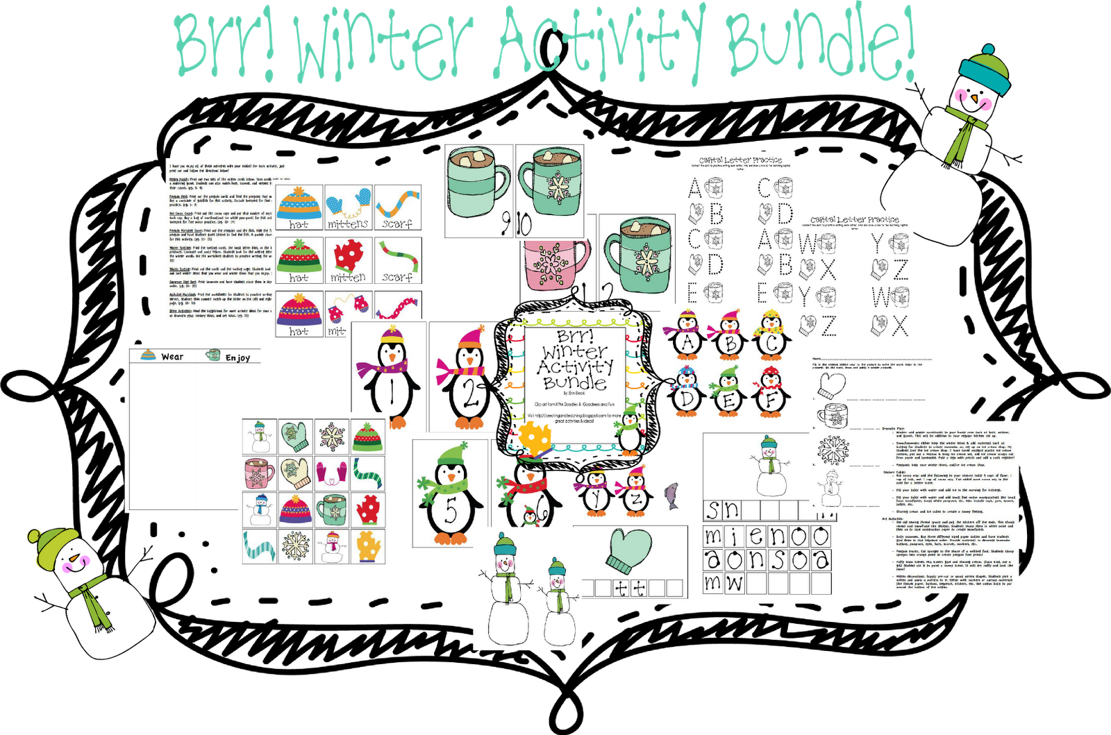 Winter Activity Bundle Giveaway! | creating & teaching