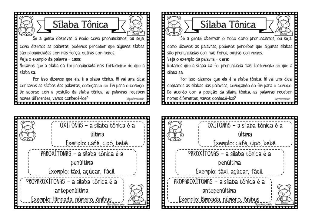 Silaba Tonica De Livro - EDUCA