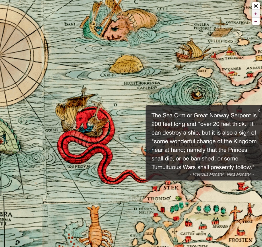 GeoGarage blog: The Renaissance map that filled my childhood with monsters