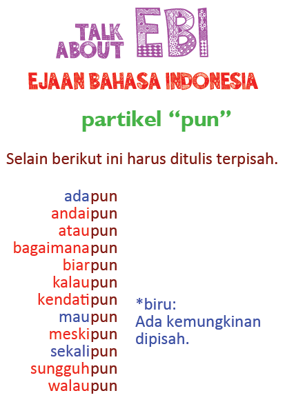 Penulisan Artikel "pun" ~ Catatan Penyunting