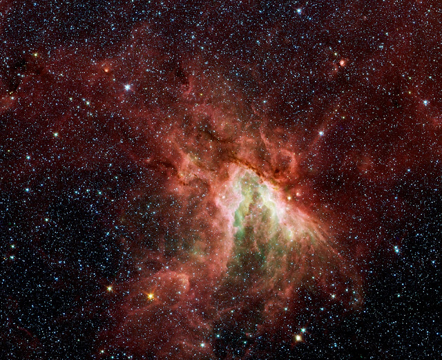 The Omega Nebula in Infrared | Earth Blog