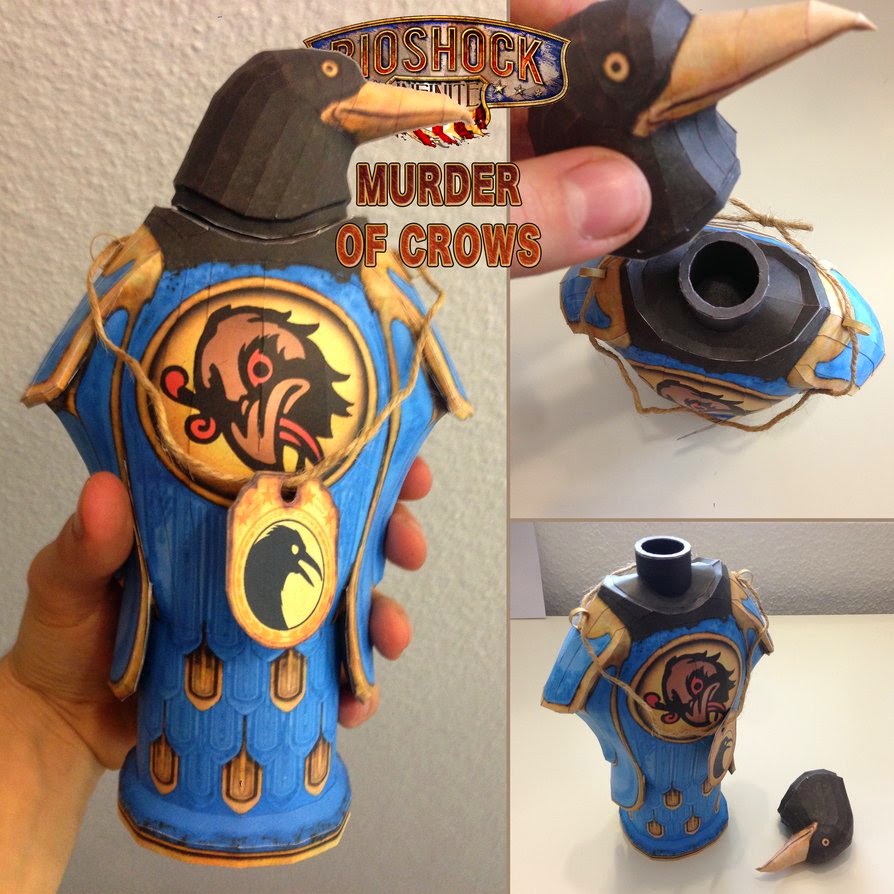 Papercraft BioShock Infinite Murder of Crows Vigor - Papercraft4u ...