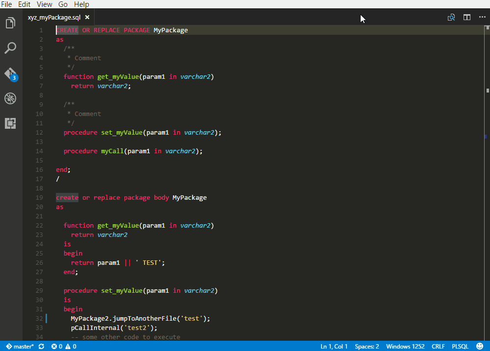 ORA-00001: Unique constraint violated: Using VS Code for PL/SQL development