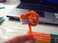 Ash's process blog: Pipe Cleaner Tiger Sculpture and Process