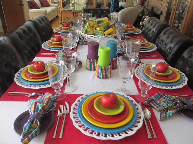 The Welcomed Guest: Crayon Tablescape