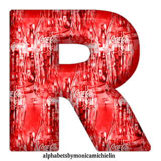 M. Michielin Alphabets: RED GLASS COCA-COLA, COKE ALPHABET AND ICONS ...