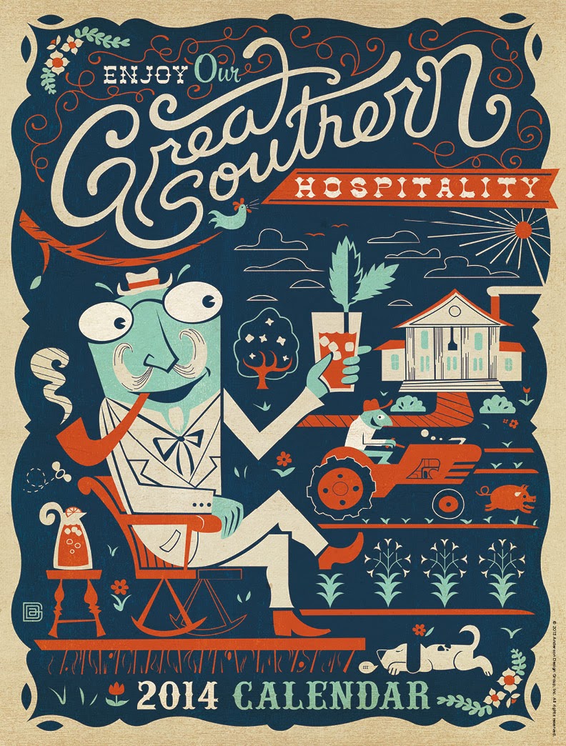 Anderson Design Group: Blog: 2014 Southern Hospitality Wall Calendar