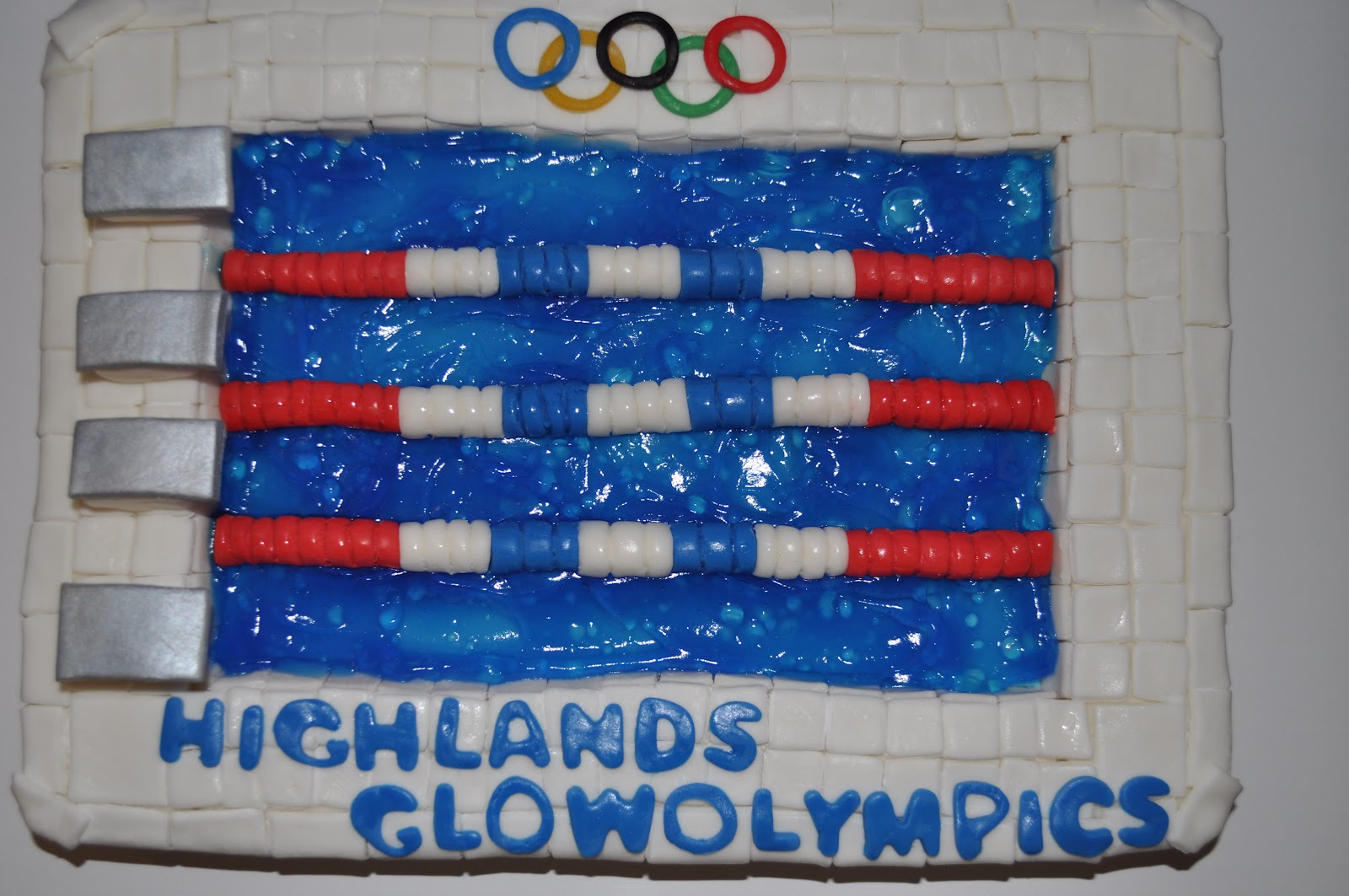 Katie's Cake Creations: Olympic Pool Cake