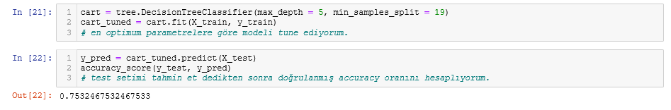 Python - CART (Sınıflandırma)
