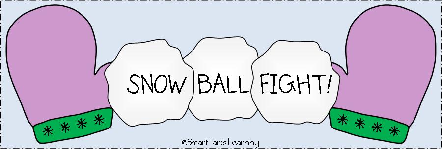 SmartTartsLearning: It's time for an {indoor} SNOWBALL FIGHT! SPLAT!
