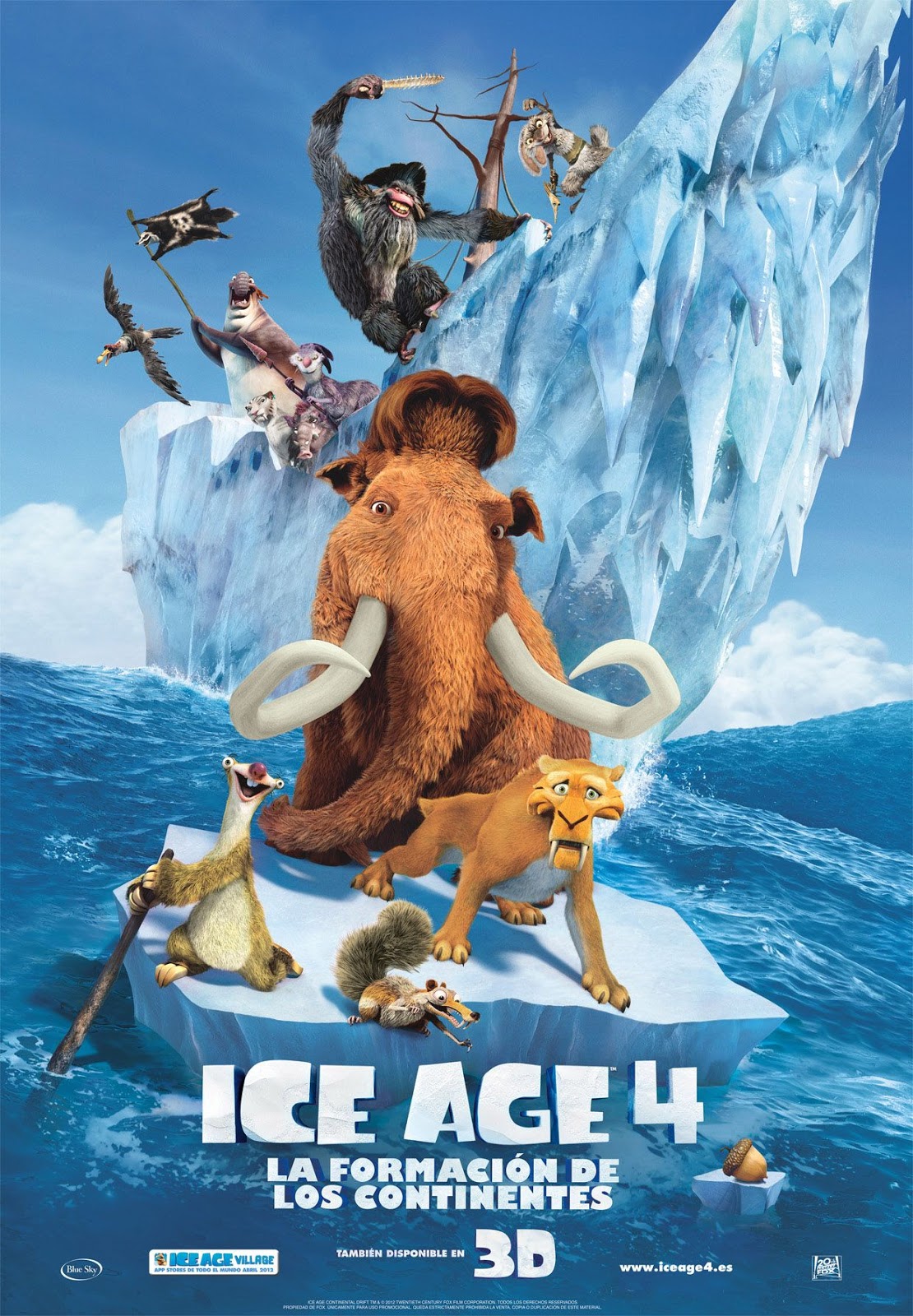Caratulas y etiquetas: Ice Age 4: La formación de los continentes