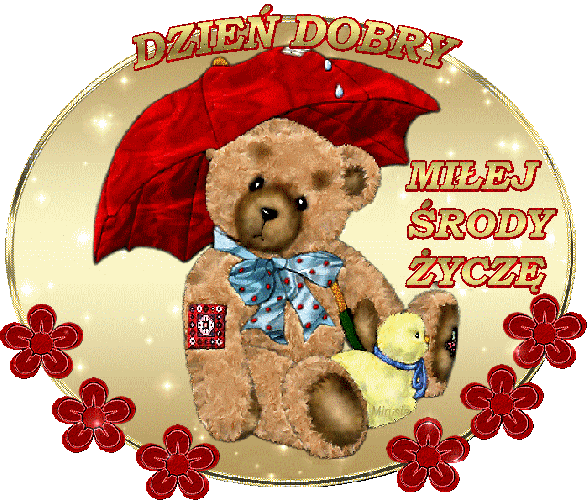 Dzień Dobry: Animowane obrazki , gify i wierszyki - środa