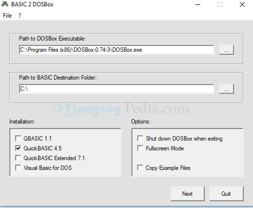 Pengertian dan Cara Install QBasic - MangtoyPedia