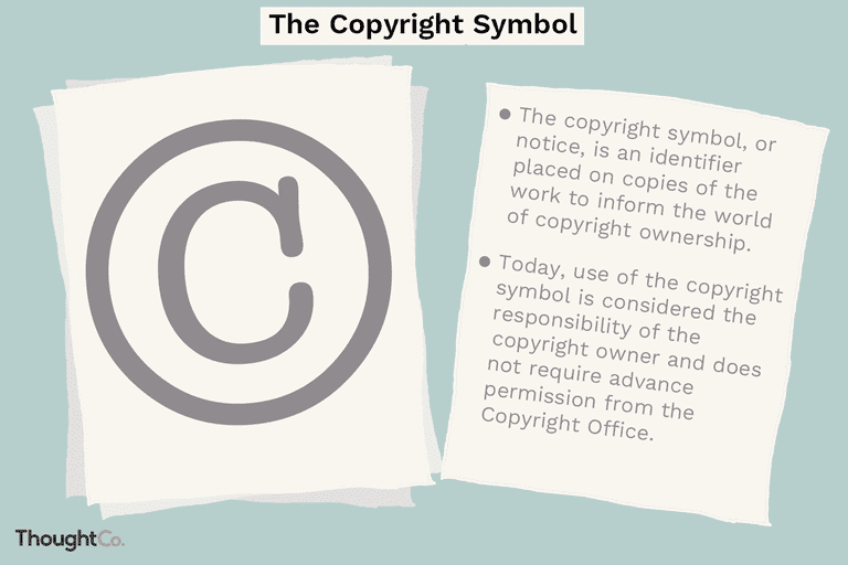 Copyright Symbol Example - Birthday Letter