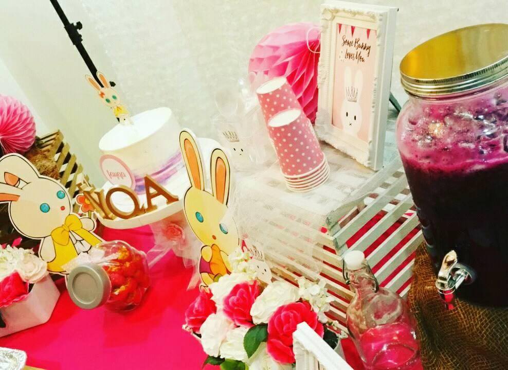 bunny theme candy buffet