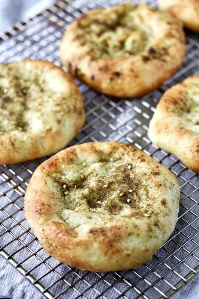 Mana'eesh (Palestinian Flatbread) | Karen's Kitchen Stories