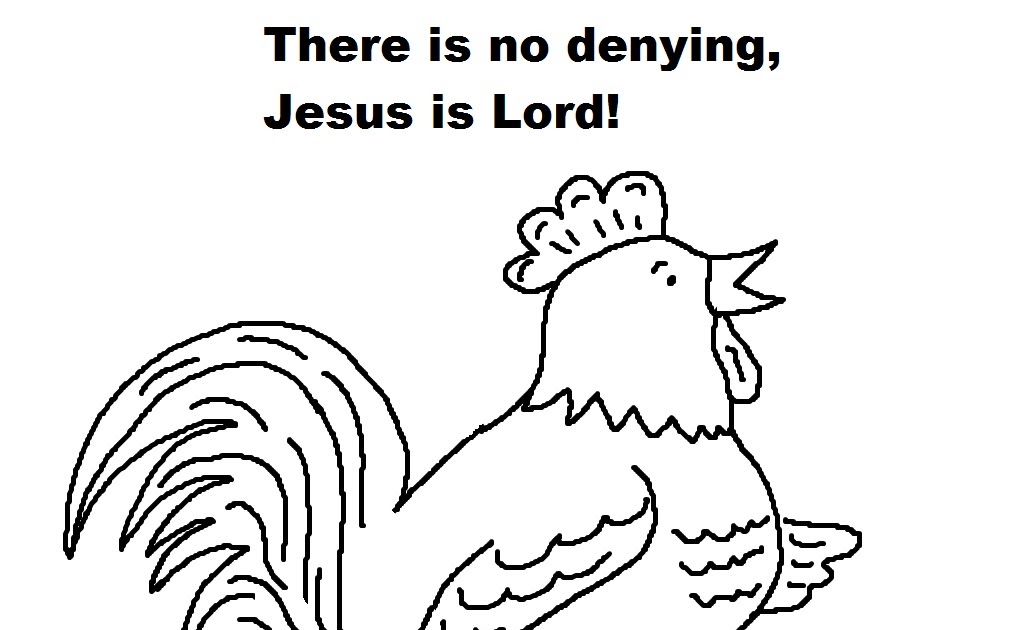 Peter Denies Jesus Coloring Page