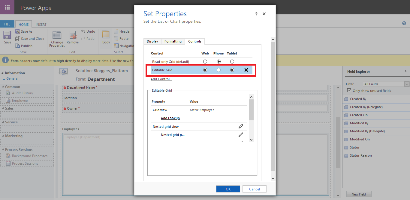 Read Only Sub Grid & Editable Sub grid in Dynamics 365