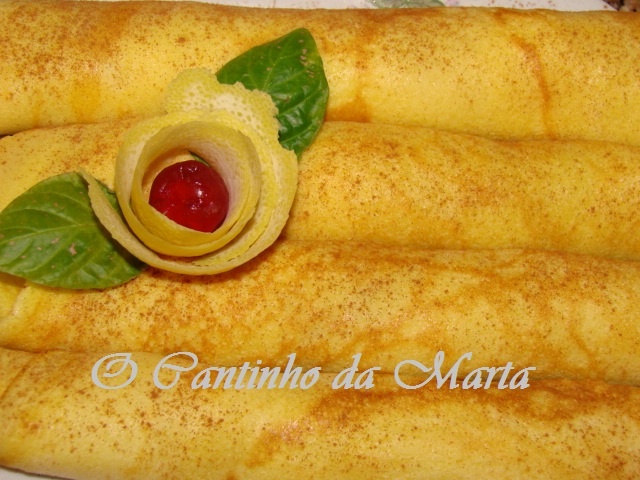 O Cantinho da Marta: Crepes Recheados com Creme Limão